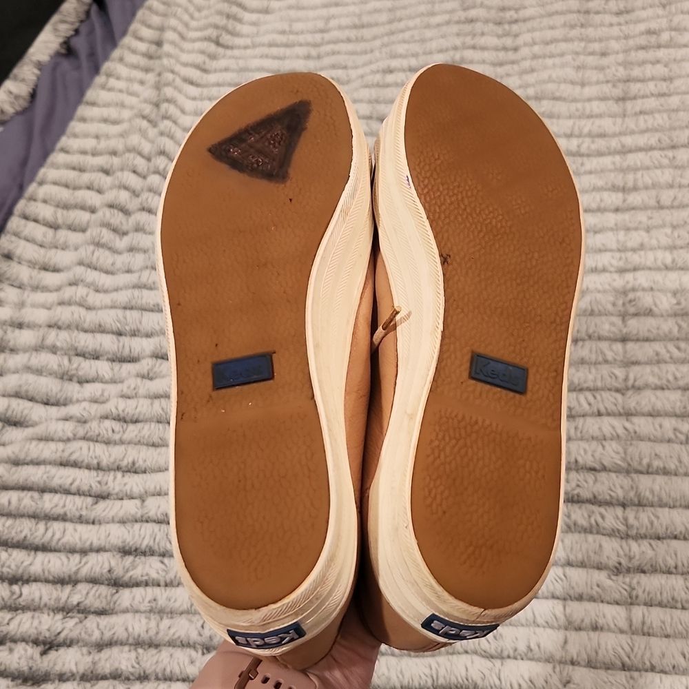 Light Pinkish Tan Keds Triple Kick Leather Sneaker Si… - Gem